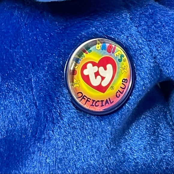 Toys | Ty Beanie Babies Clubby The Bear Royal Blue | Poshmark